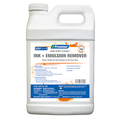 Screen Printing Dip Tank Solution - One Step Clear - Ink Remover ...