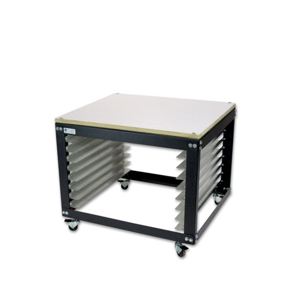 Screen Printing Screen Rack / Screen Printing Press Cart - Holds 8 ...